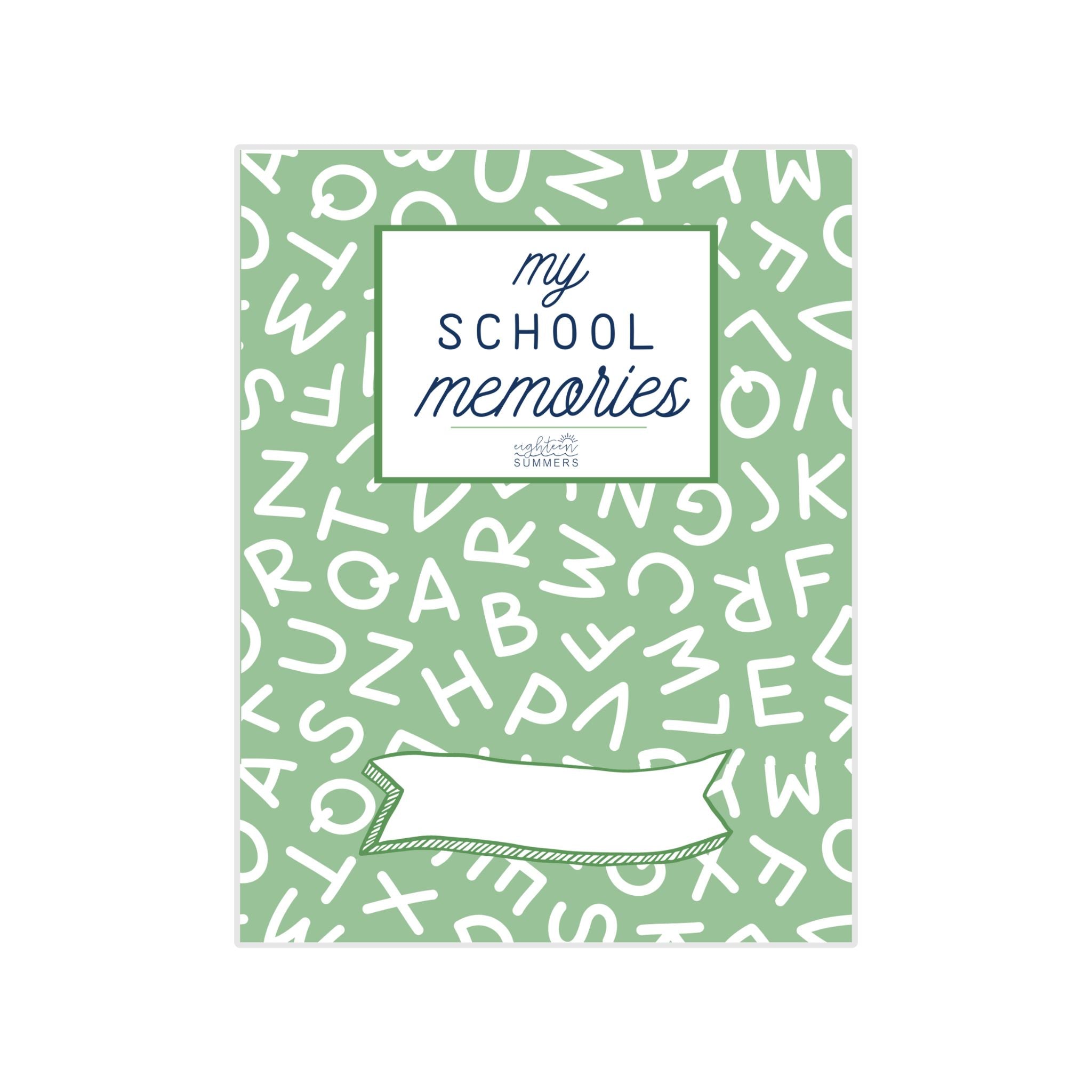 ABC School Memory Journal – Salt & Story